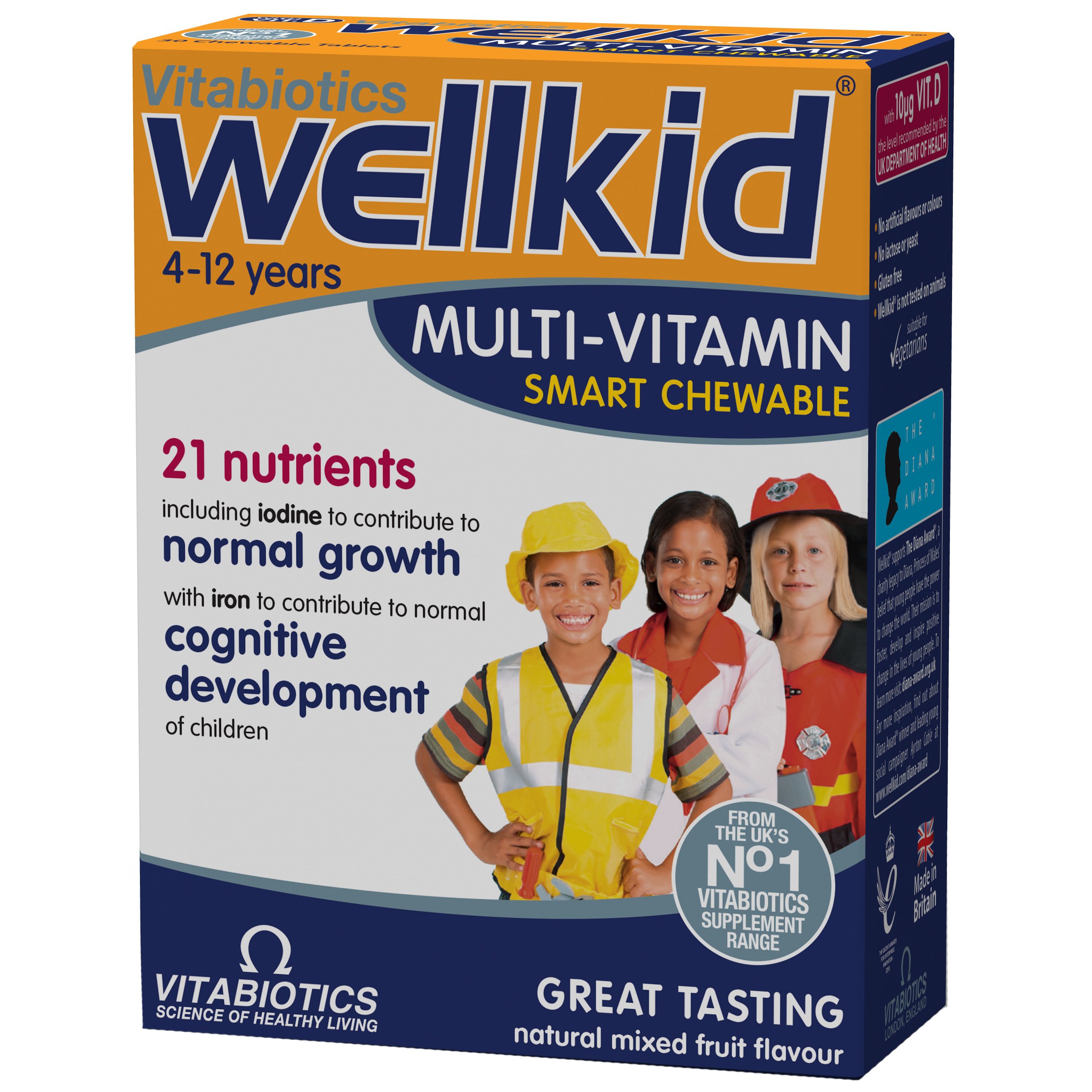 Vitabiotics Wellkid Multi-Vitamin Smart Chewable 30 Chew.tabs ...