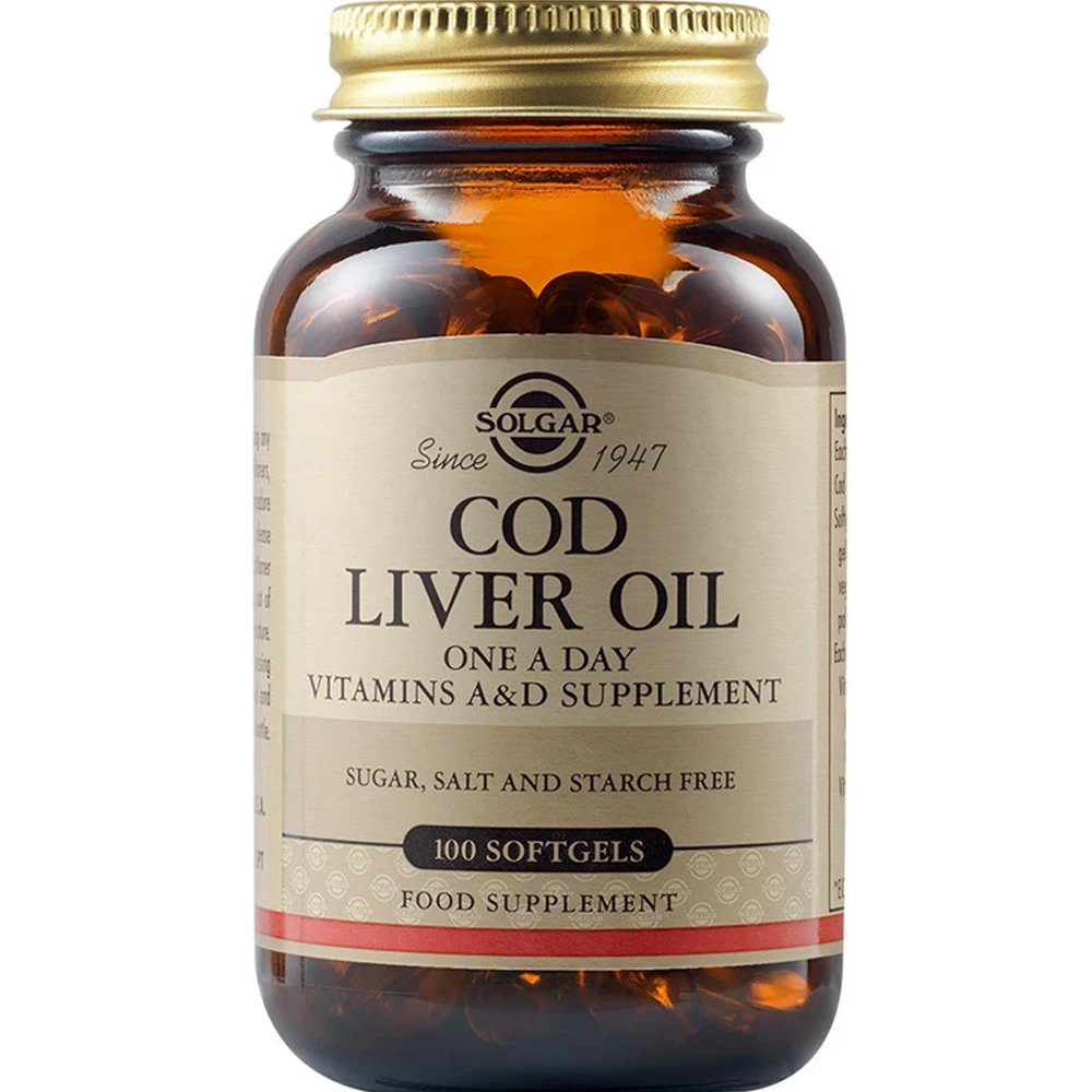 Solgar Cod Liver Oil 100 Softgels | AptekaPromahon.com