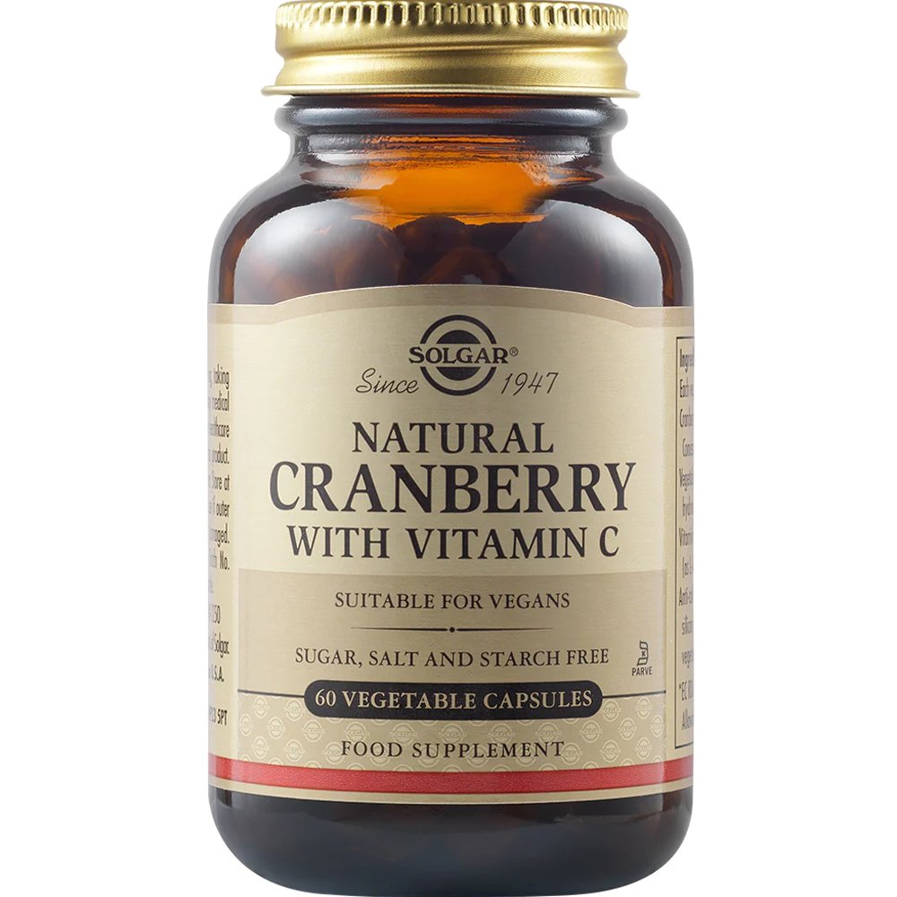 Solgar Cranberry Extract With Vitamin C 60veg.caps | AptekaPromahon.com