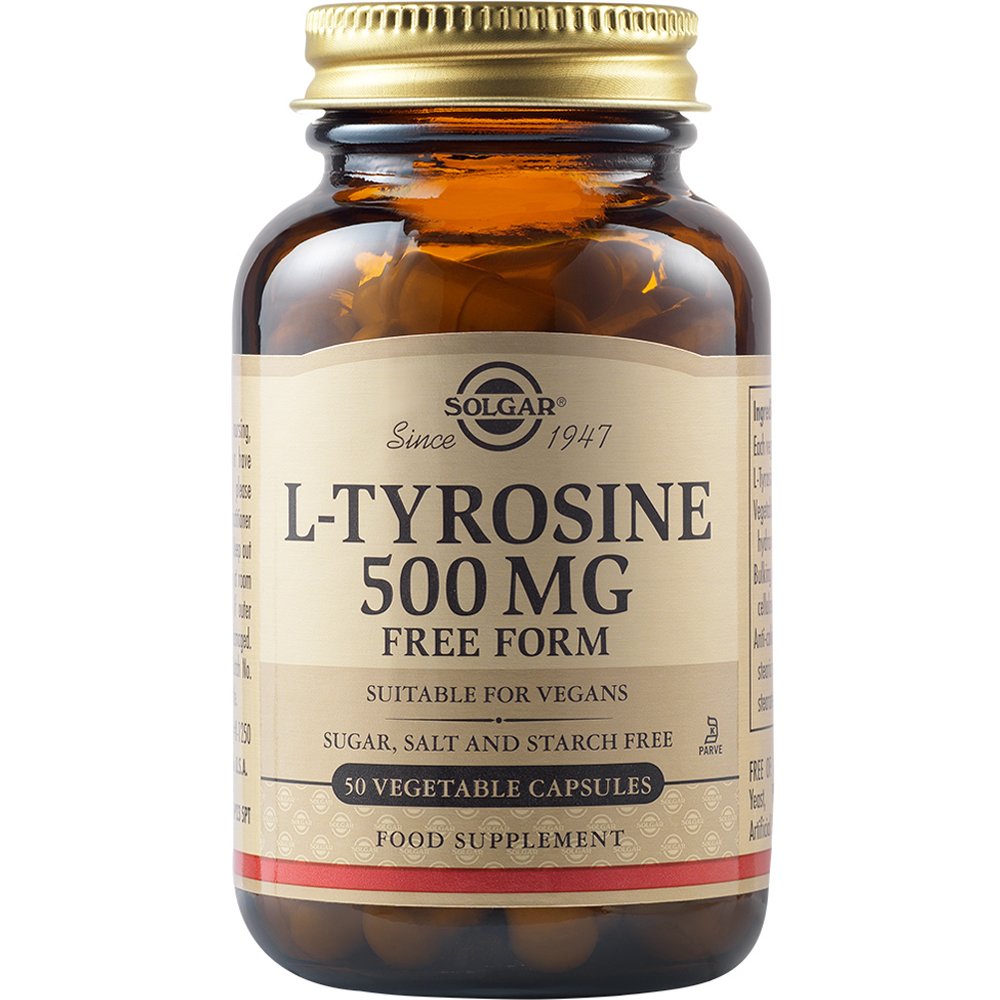 Solgar L-Tyrosine 500mg, 50veg.caps | AptekaPromahon.com