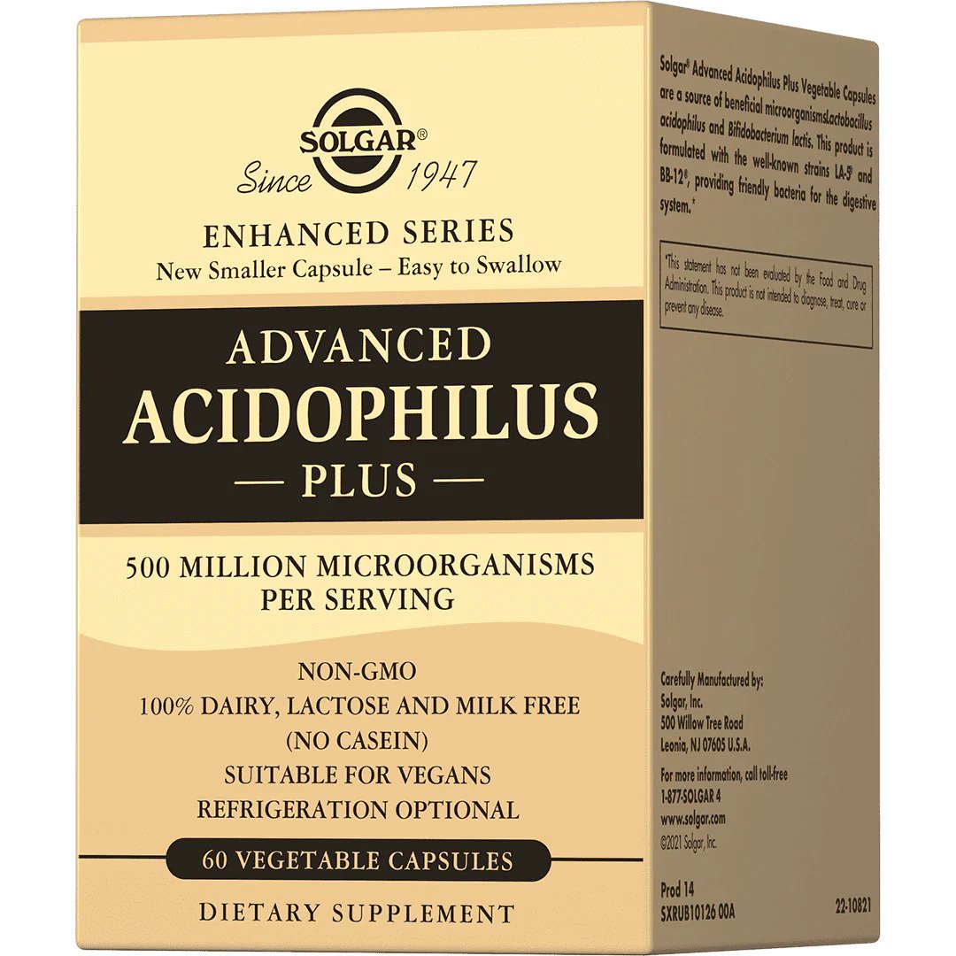 Solgar Advanced Acidophilus Plus 60veg.caps | AptekaPromahon.com