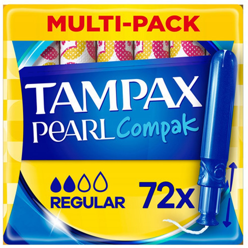 Tampax Promo Multi-Pack Compak Pearl Regular 72 бр | AptekaPromahon.com