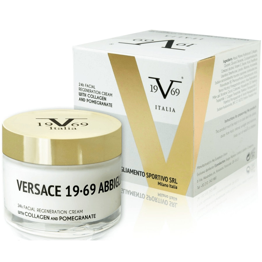 Versace 19.69 Italia Cream 24h Подмладяващ крем за лице с колаген и нар ...