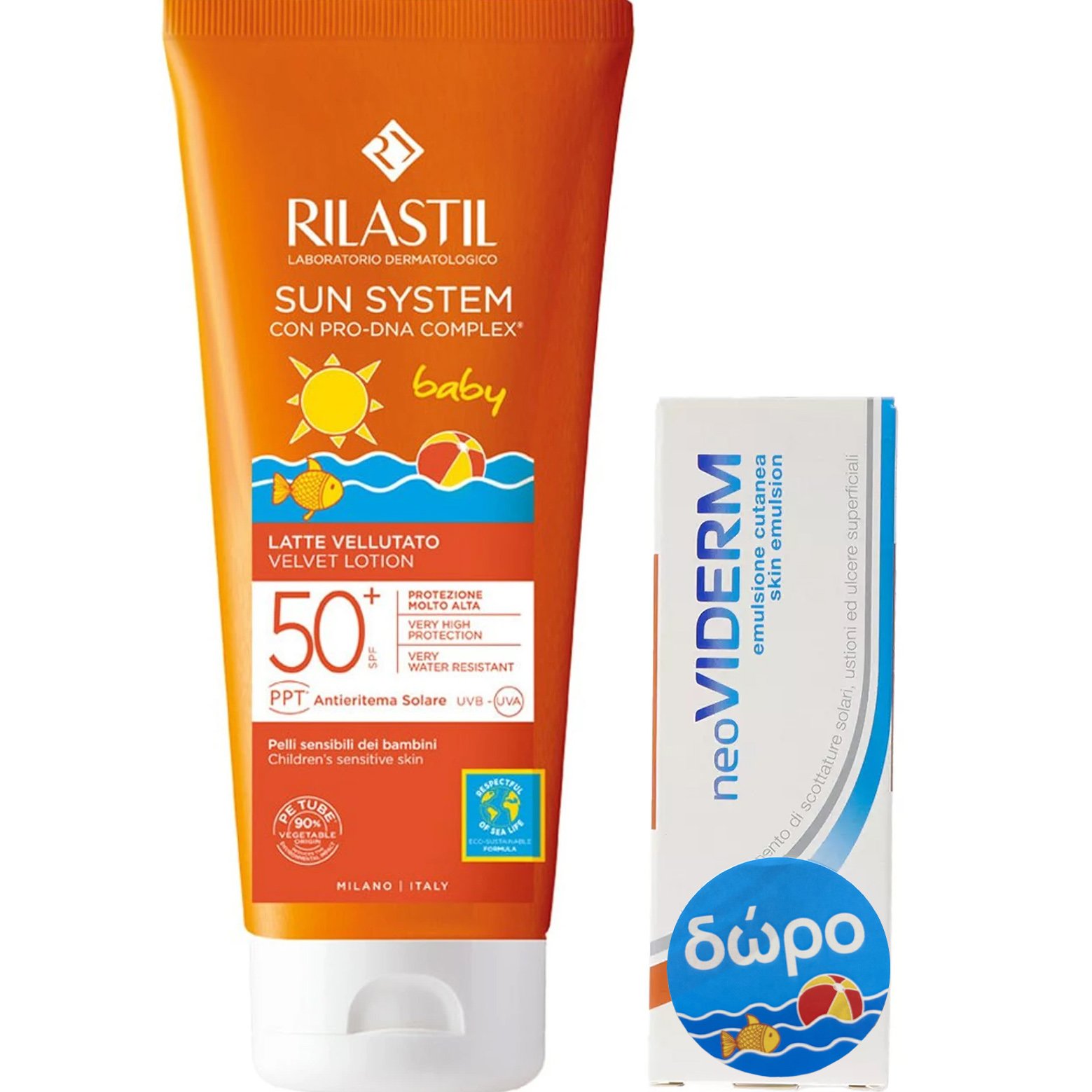 Rilastil PROMO PACK Sun System Baby Velvet Lotion Spf50+, 200ml ...