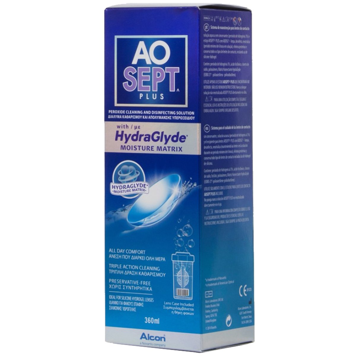 Alcon Ao Sept Plus with HydraGlyde Moisture Matrix 360ml | AptekaPromahon.com
