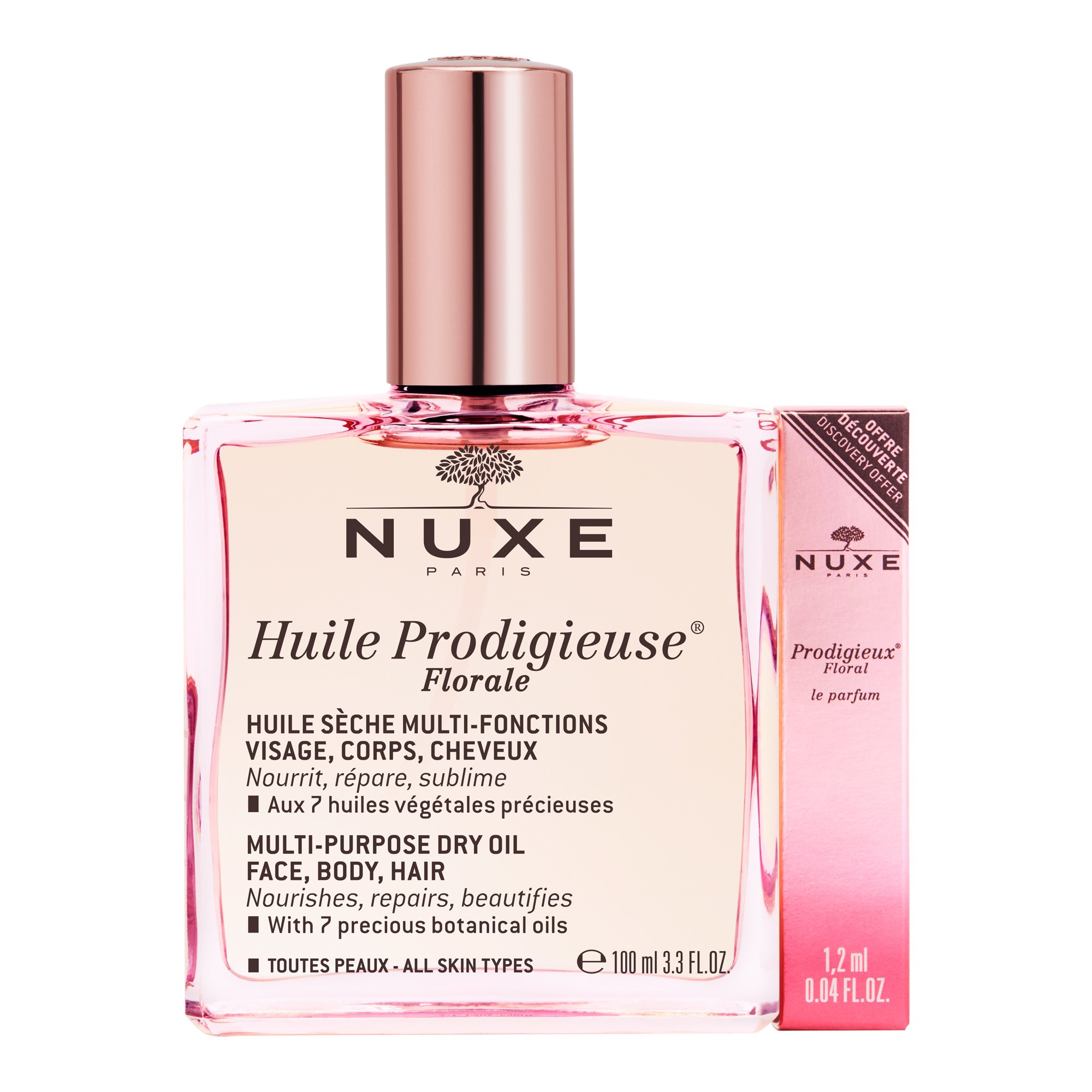 Nuxe Promo Huile Prodigieuse Florale 100ml & Подарък Prodigieuse Florale le Parfum 1.2ml ...