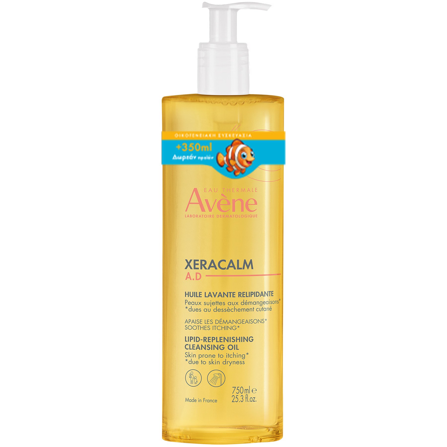 Avene Promo Xeracalm A.D Lipid-Replenishing Cleansing Oil 750ml | AptekaPromahon.com