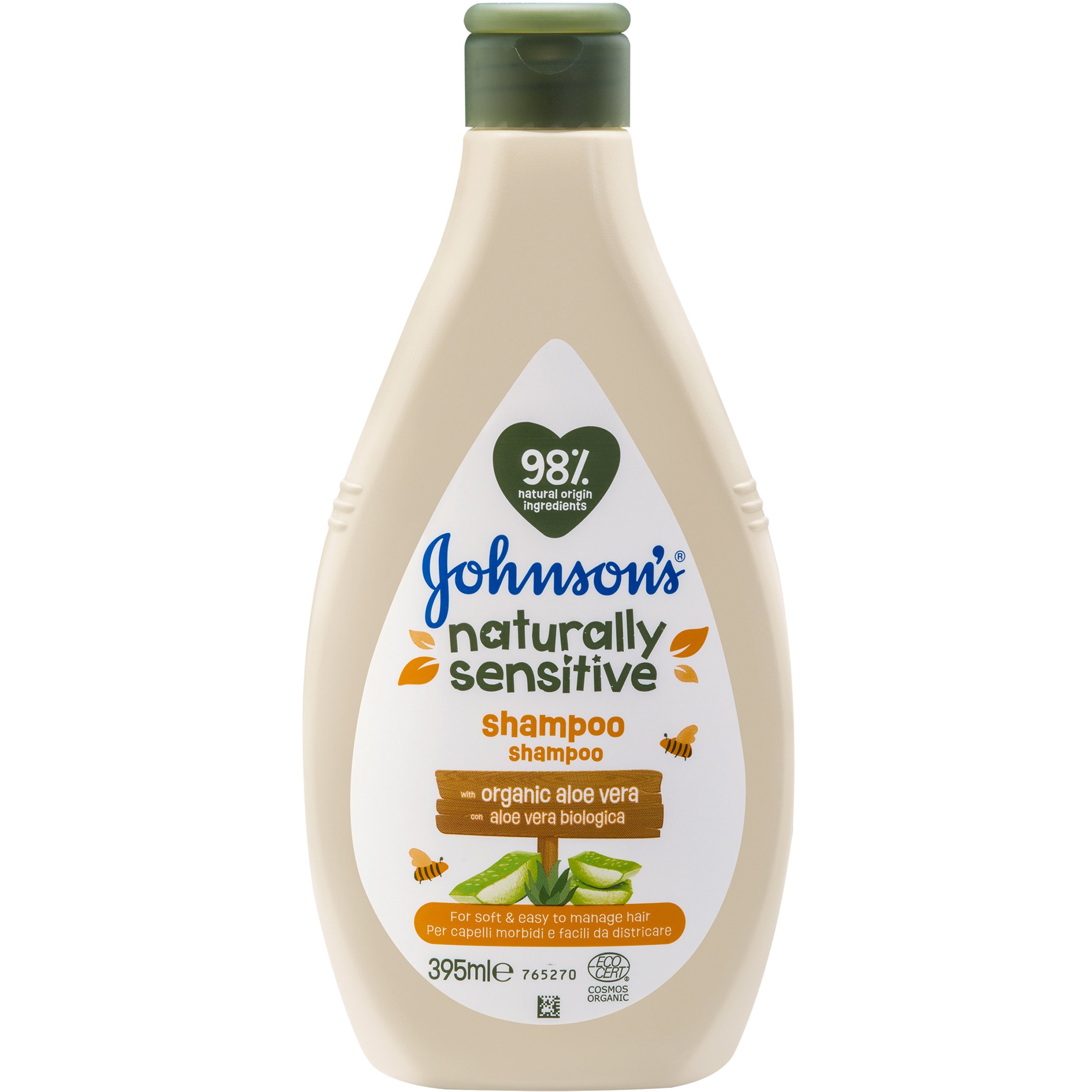 Johnson’s Naturally Sensitive Shampoo 395ml | AptekaPromahon.com