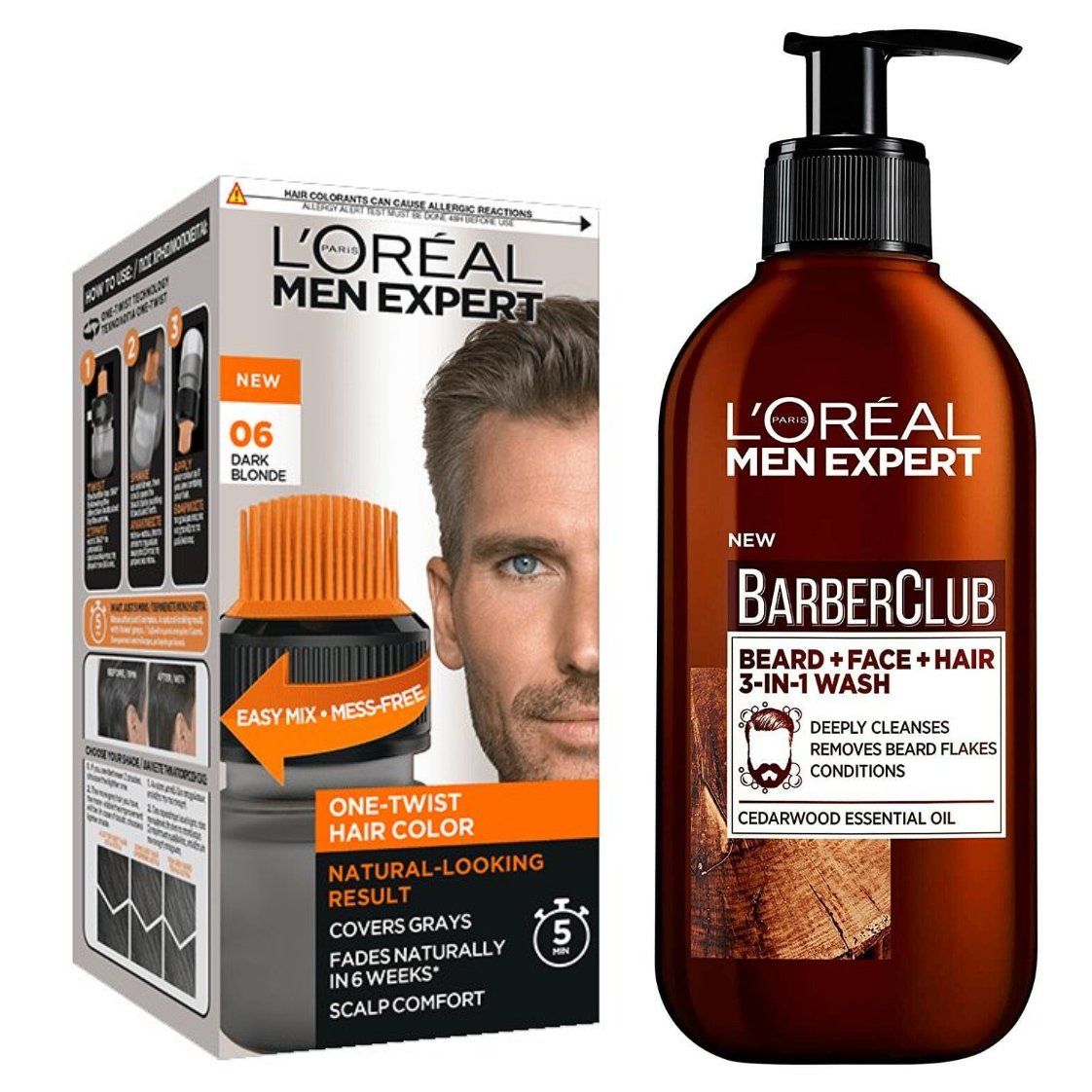 Loreal Paris Men Expert Promo Pack Beard Face And Hair Wash 200ml And One 6453