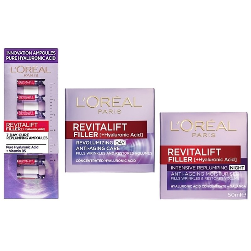 L'Oreal Paris Revitalift Filler PROMO PACK Day Cream 50ml & Night Cream ...