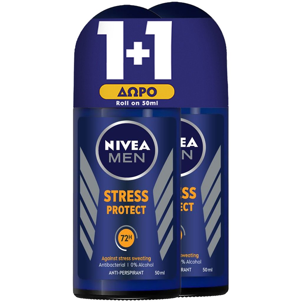 Nivea PROMO PACK Men Stress Protect 72h Deo Roll-on 2x50ml ...