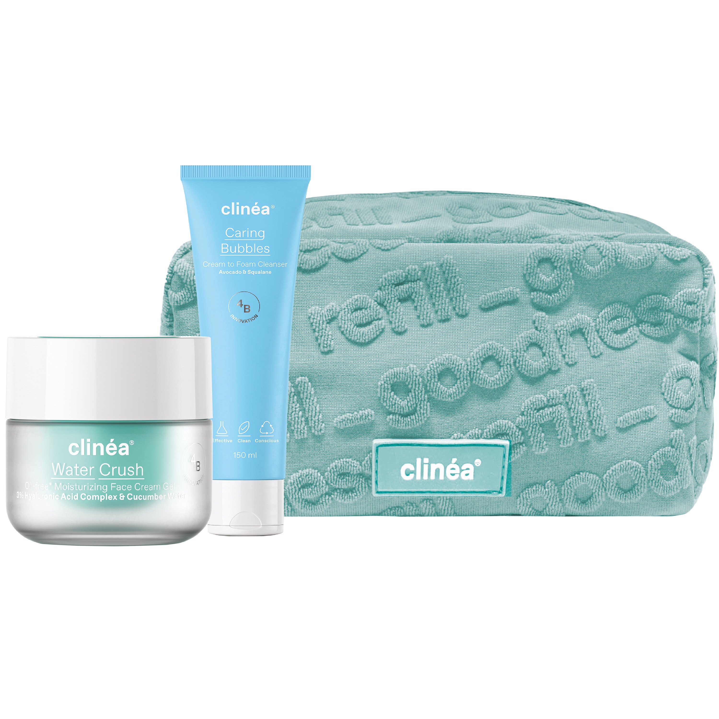 Clinea Promo Water Crush Moisturizing Face Cream Gel 50ml & Caring ...