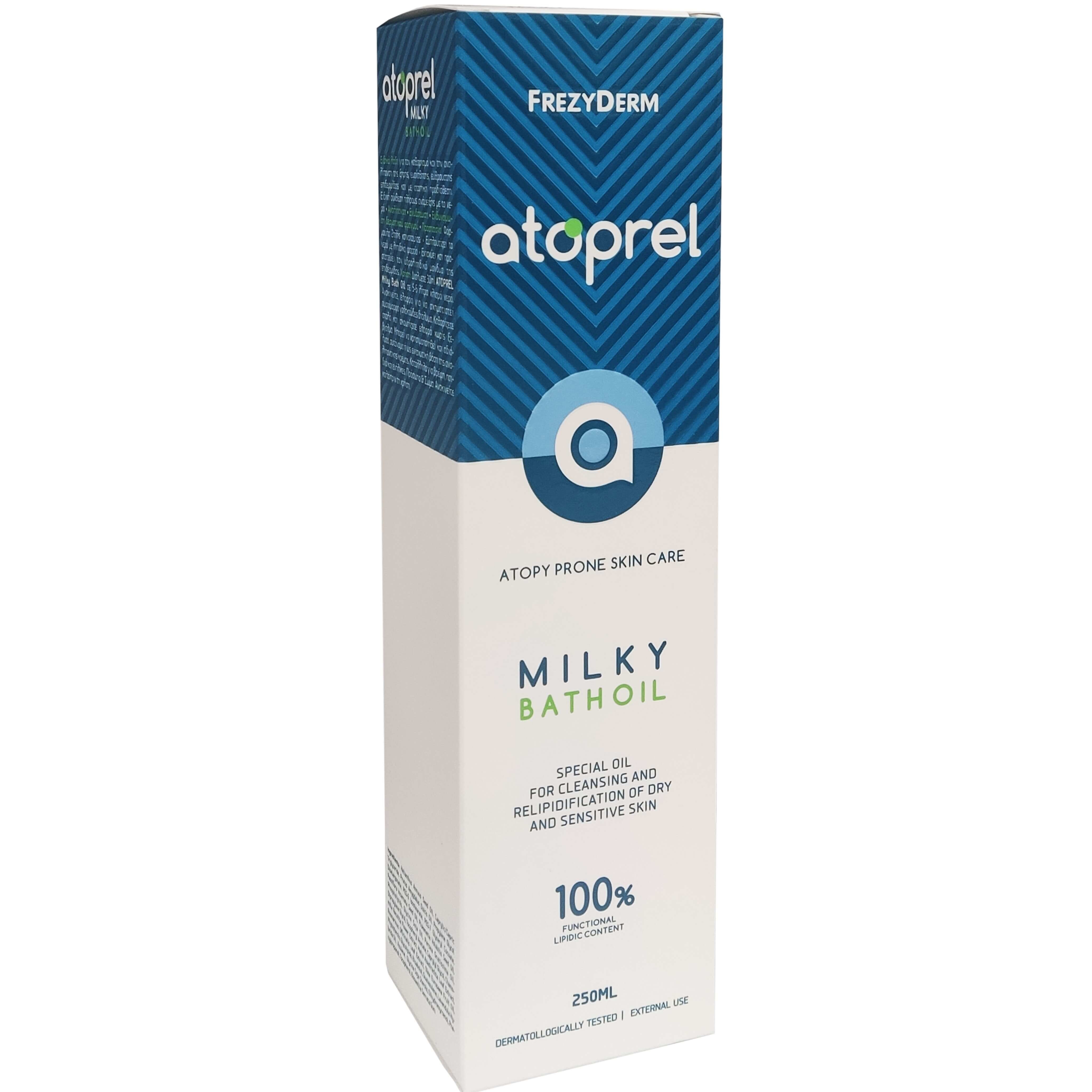 Frezyderm Atoprel for Dry & Sensitive Skin Milky Bath Oil 250ml ...