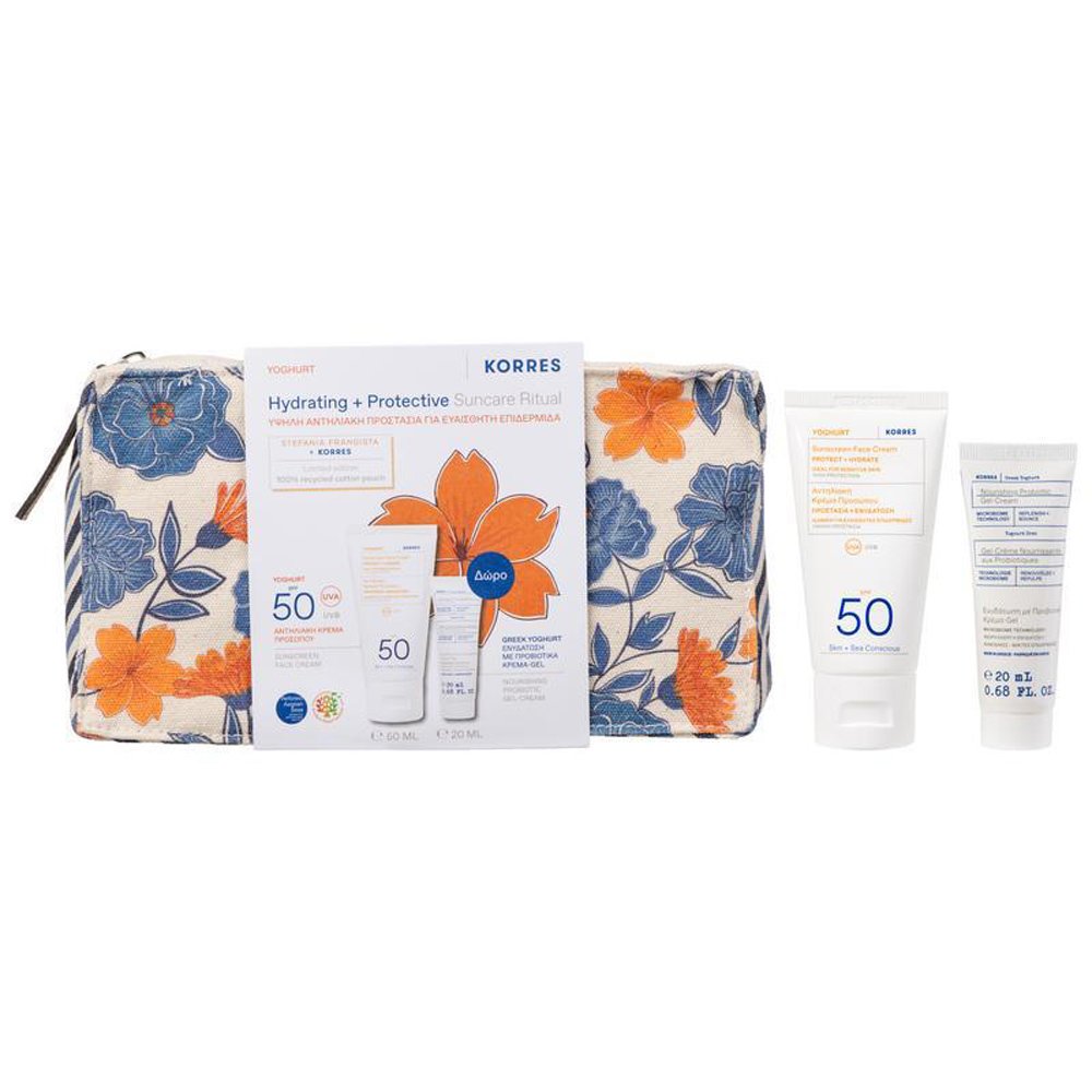 Korres Promo Yoghurt Sunscreen Face Cream Spf50, 50ml & Подарък Greek ...