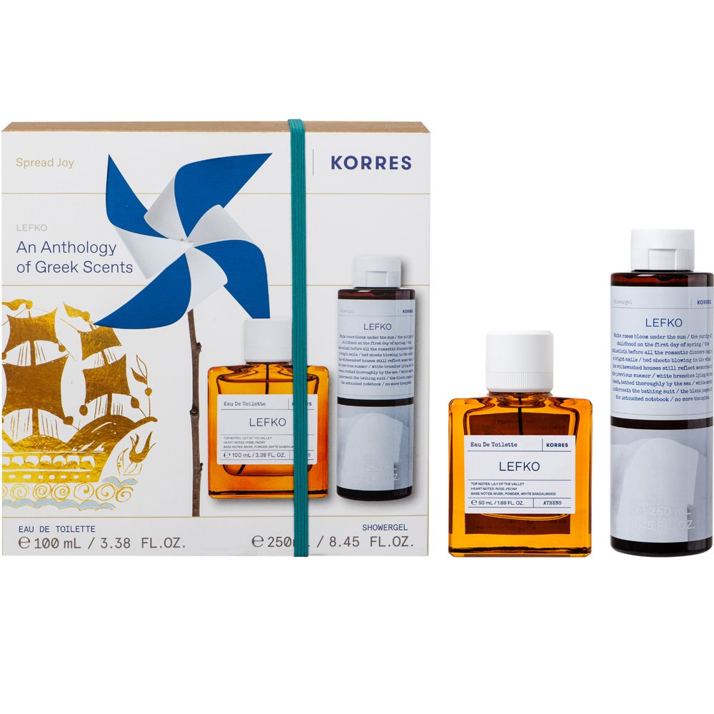Korres Promo Lefko Eau De Toilette 100ml & Shower Gel 250ml ...