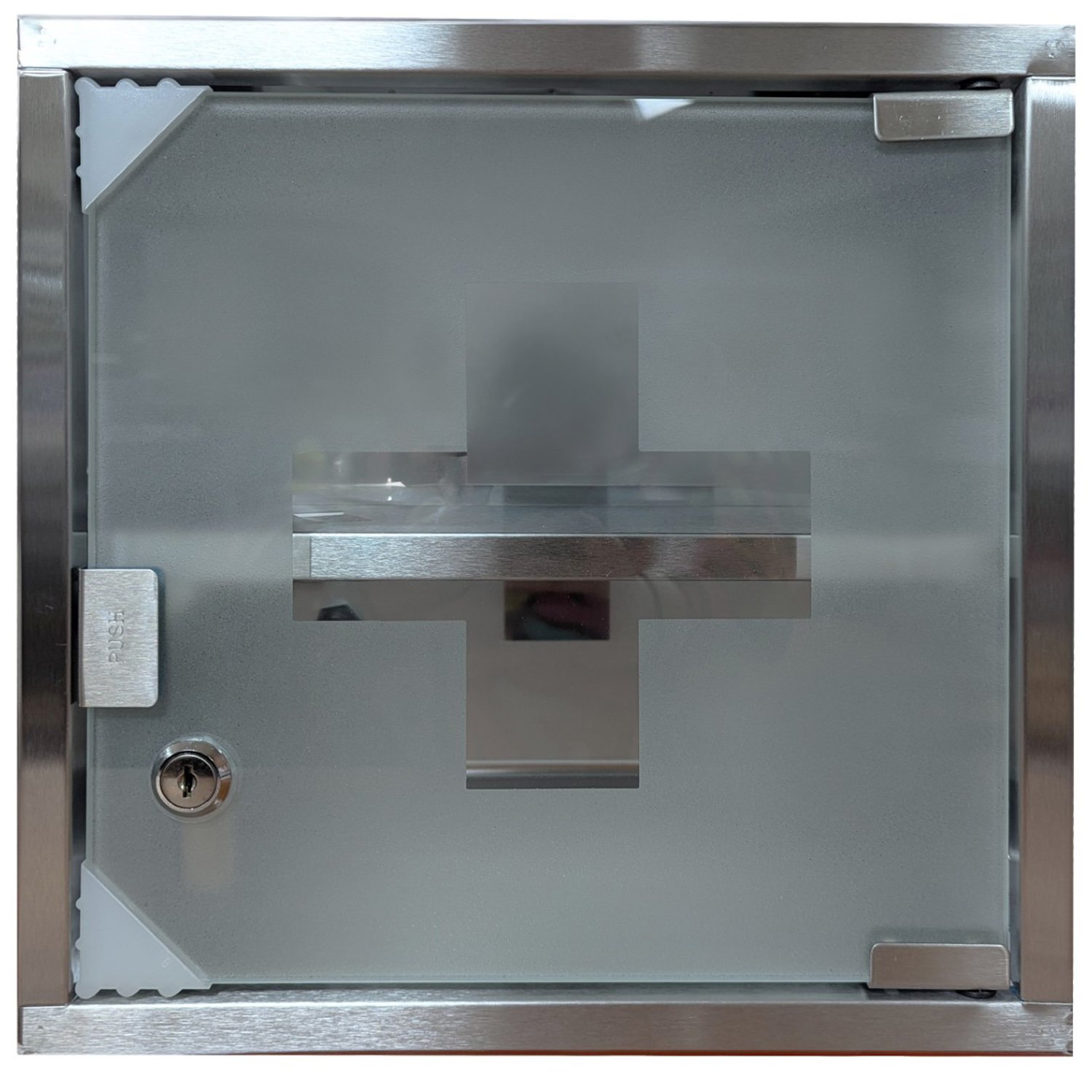 Matsuda Wall Mounted Inox Medicine Cabinet 30x12x30cm | AptekaPromahon.com