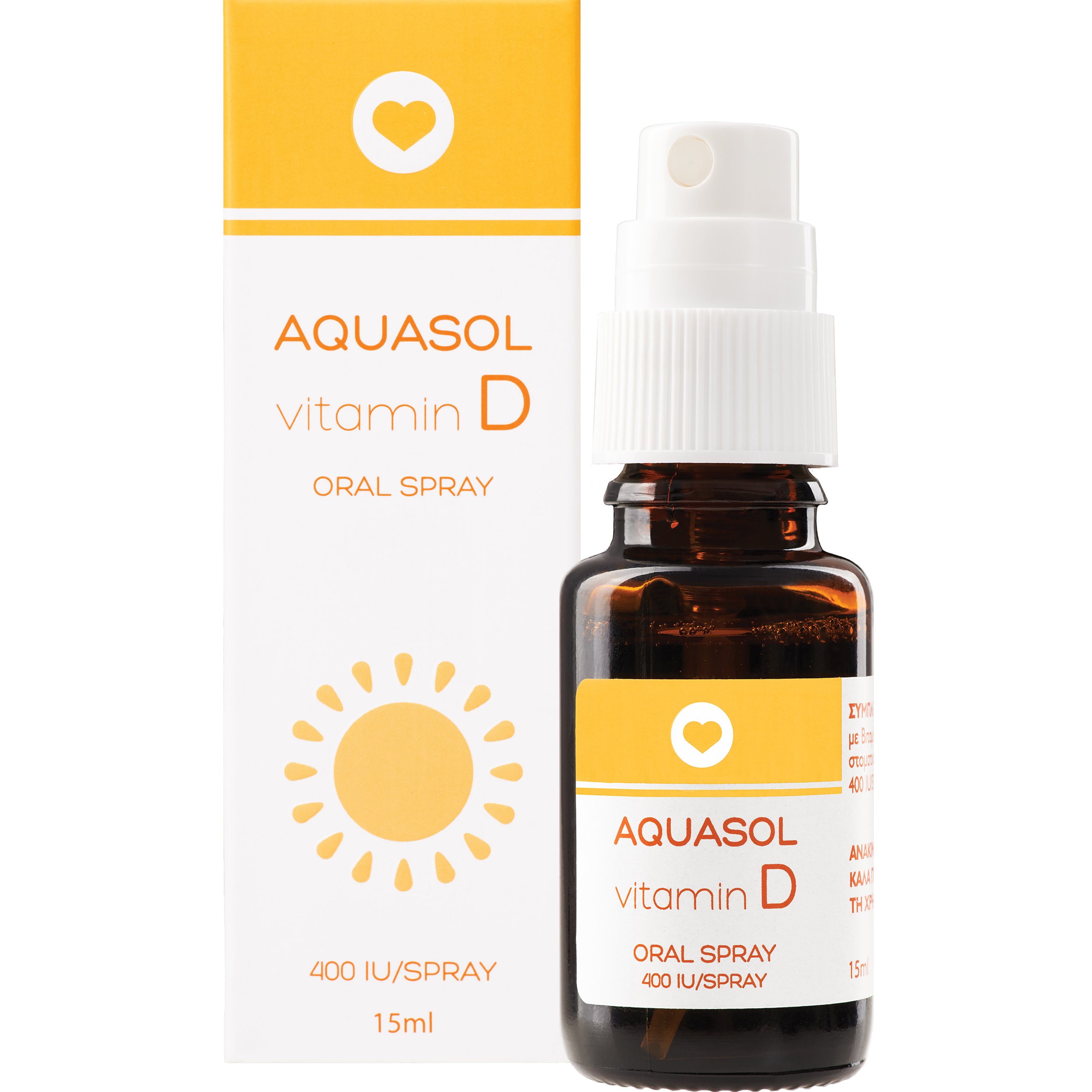 Galenica Aquasol Vitamin D Oral Spray 400UI 15ml | AptekaPromahon.com
