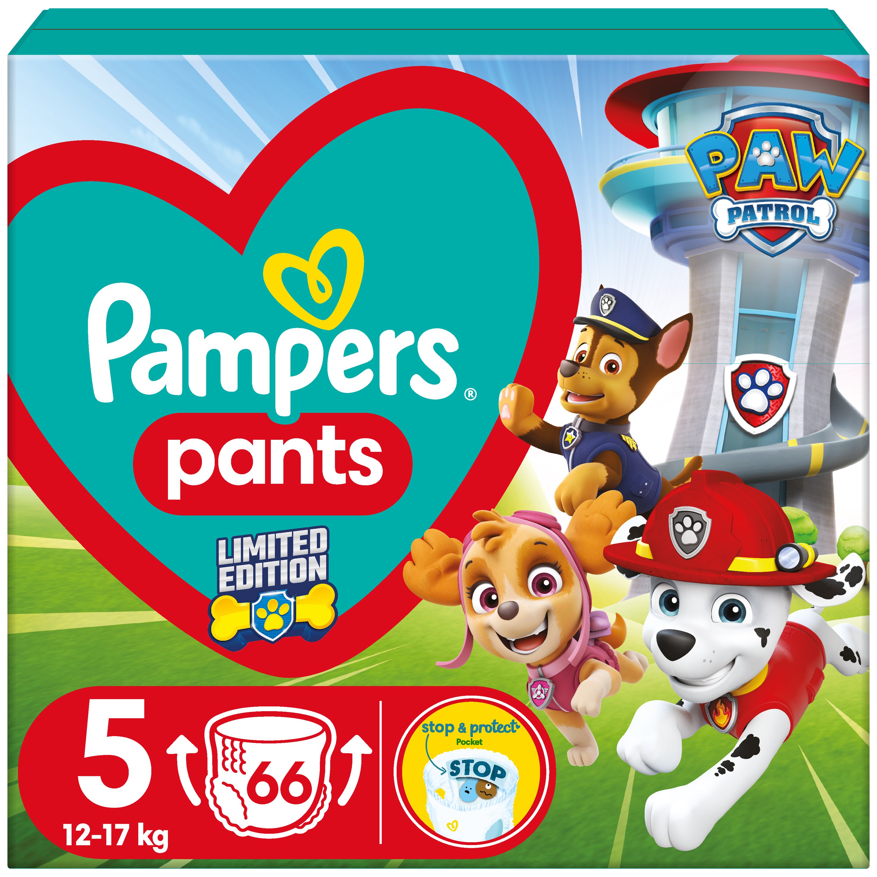 Pampers Pants Paw Patrol Limited Edition No5 (12-17kg) Пелени Вракаки ...