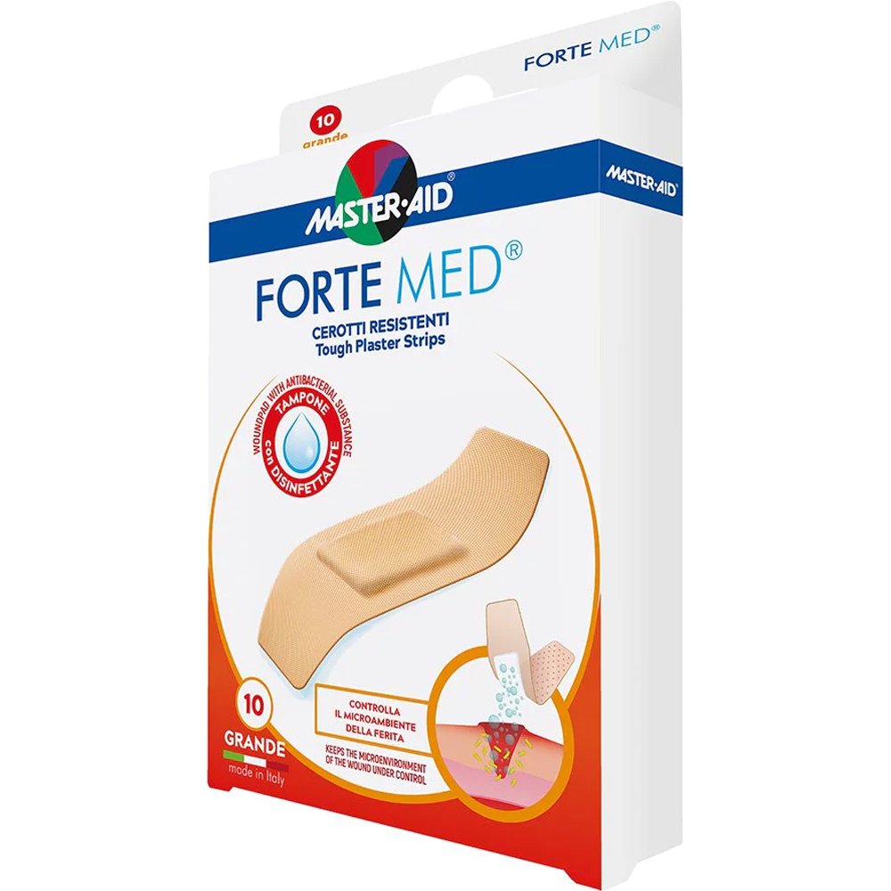 Master Aid Forte Med Tough Plaster Strips 78x26mm Устойчиви ...