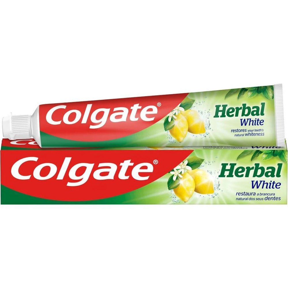 Colgate Herbal White Toothpaste Паста за зъби с лимон и билкови ...