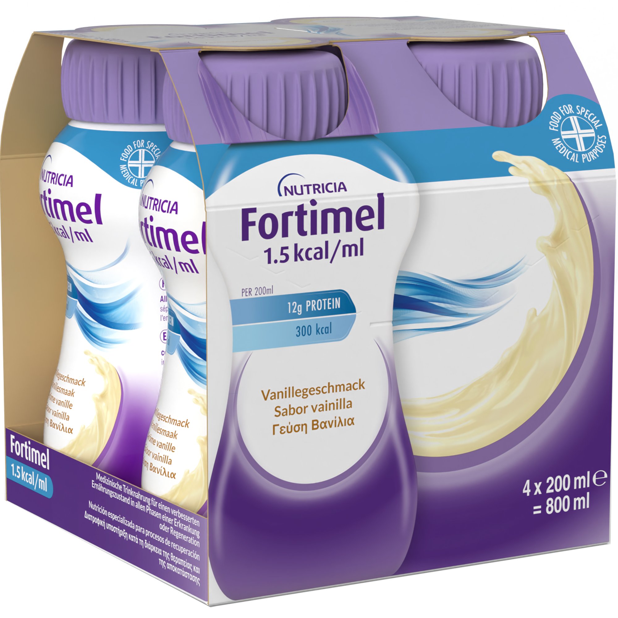 Nutricia Fortimel Protein 1,5 kcal/ml Vanilla 4x200ml | AptekaPromahon.com