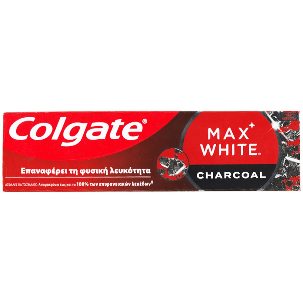 Colgate Max White Charcoal Toothpaste 1450ppm 75ml | AptekaPromahon.com