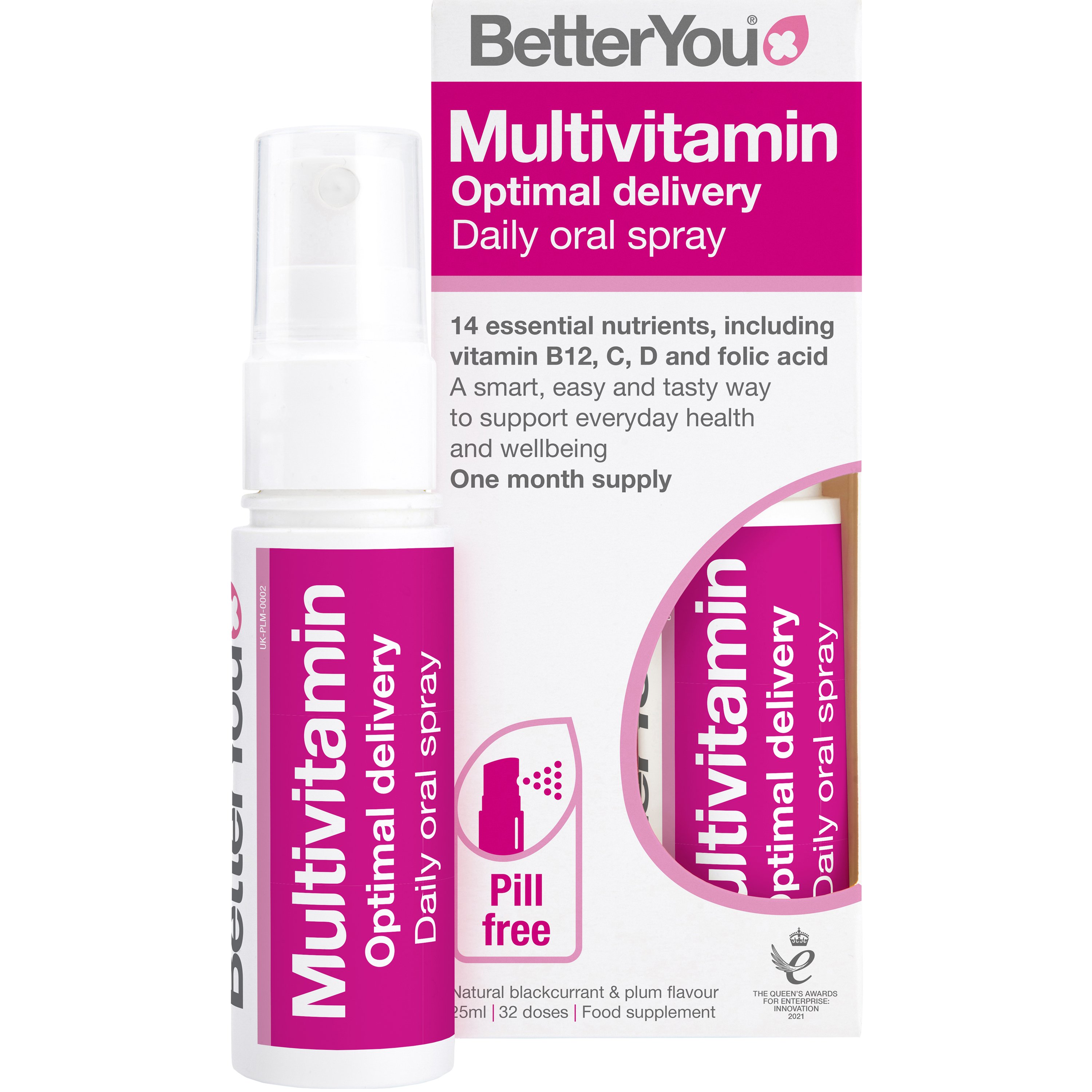 BetterYou Multivitamin Optimal Delivery Daily Oral Spray 25ml ...